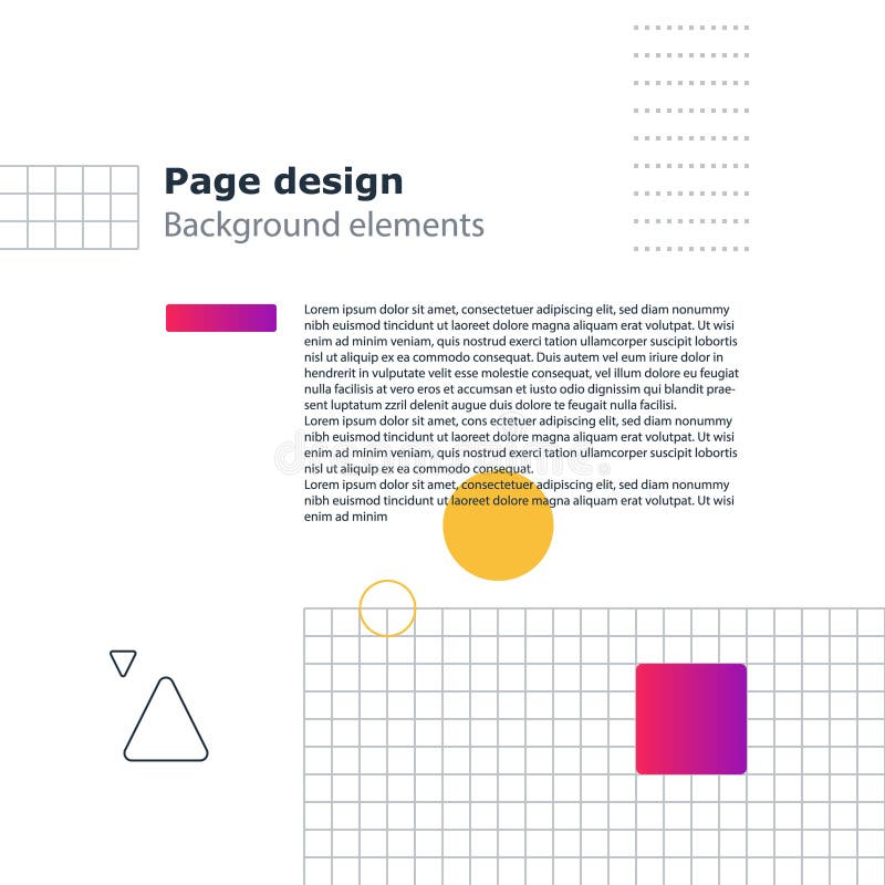 Poster Design Template, Geometric Shapes Gradient, Vector Minimal ...