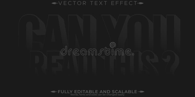 Poster Design Text Effect, Editable Modern and Creative Text Style ...