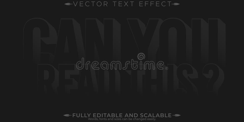 Poster Design Text Effect, Editable Modern and Creative Text Style ...