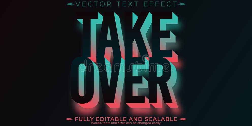 Poster Design Text Effect, Editable Modern and Creative Text Style ...