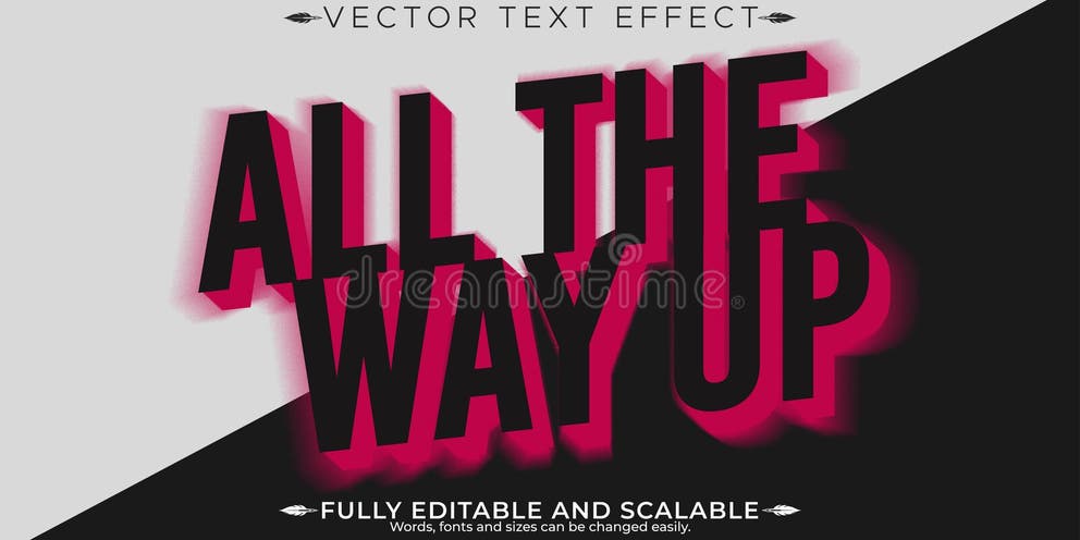 Poster Design Text Effect, Editable Modern and Creative Text Style ...