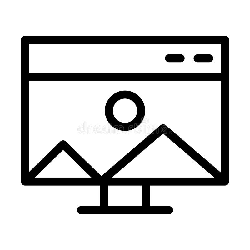 Poster Design Thick Line Icon Stock Illustration - Illustration of ...