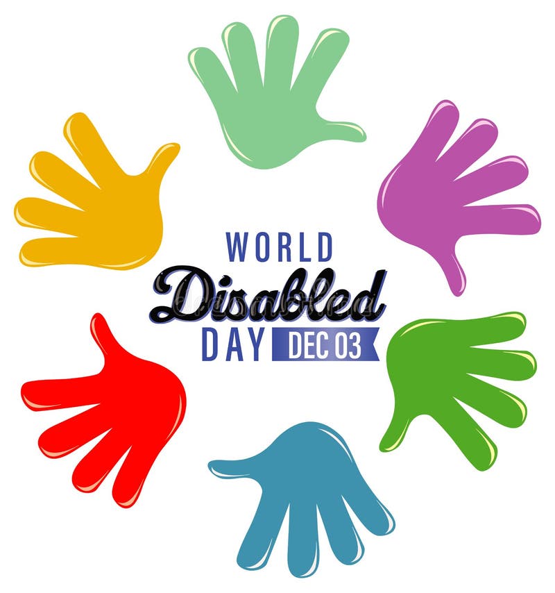 Poster Design for World Disabled Day Stock Vector - Illustration of ...