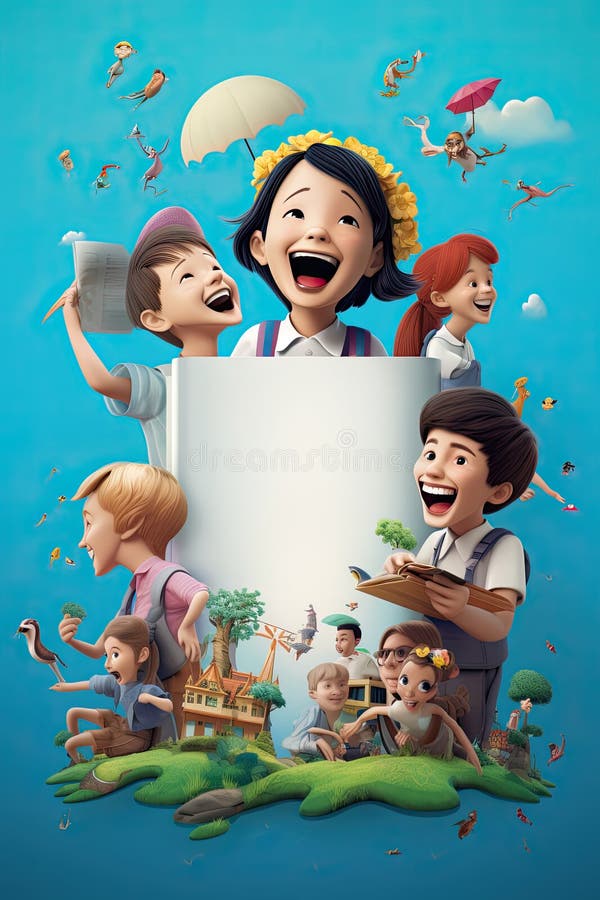 The Poster Designed for the Children S School. Back To School, Kids ...