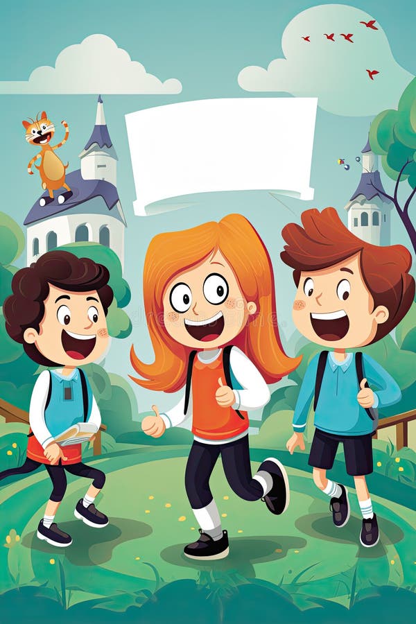 The Poster Designed for the Children S School. Back To School, Kids ...