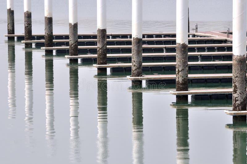 Poster on empty dock stock image. Image of vertical, maritime - 28612361