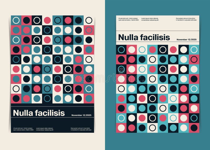 Poster for an Event in Vintage Swiss Style Design Template. Vector ...