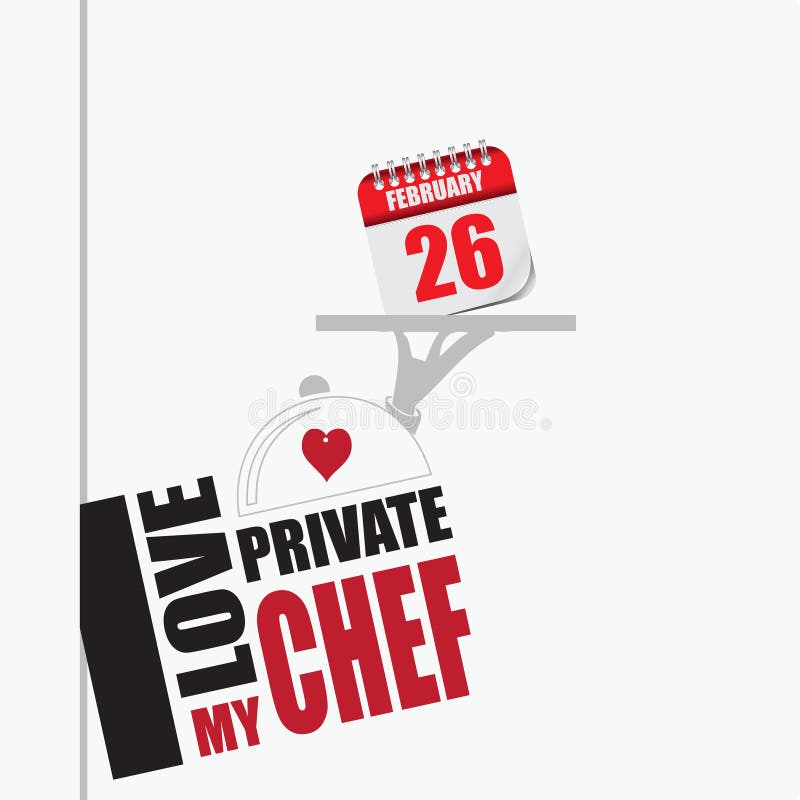 Poster Personal Chef Day stock vector. Illustration of date - 175760641