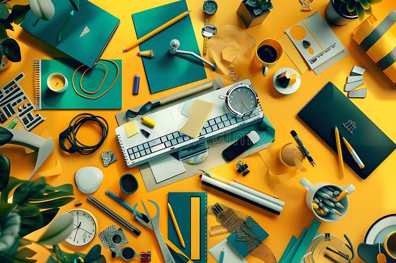 A Poster Featuring an Office Team Surrounded by Creative and ...