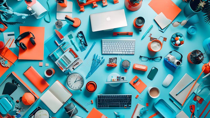 Poster Featuring an Office Team Working Together with Innovative and ...