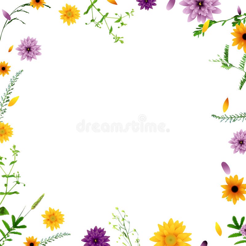 Poster with Flowers stock vector. Illustration of poster - 212168456