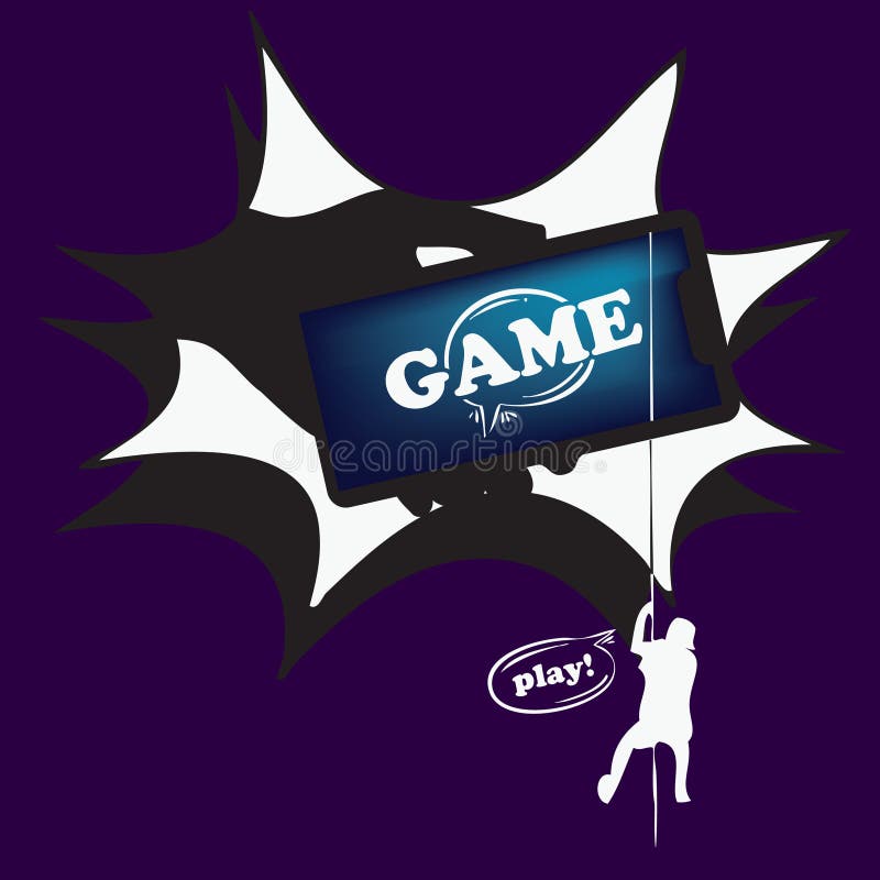 Poster for Games Day event stock vector. Illustration of controlling ...