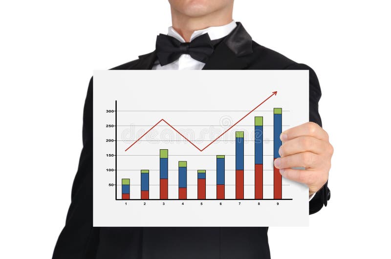 Poster with graph stock image. Image of graph, person - 32935605