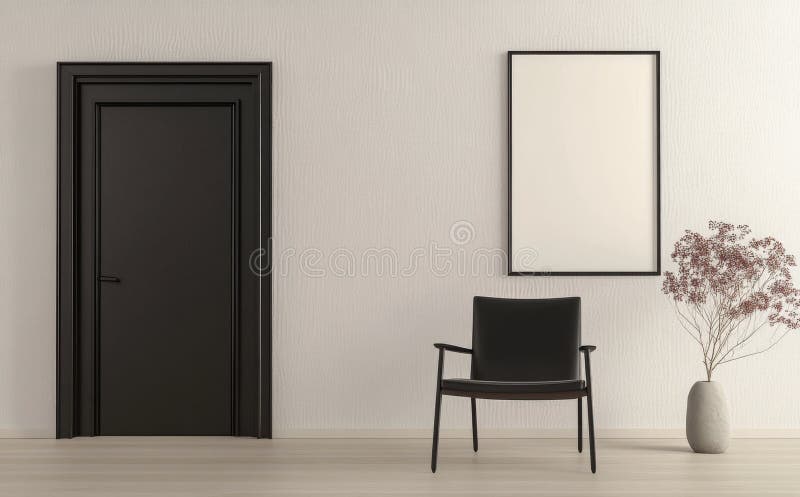 The Poster is on the Ground with a Blank Frame for You To Design. this ...