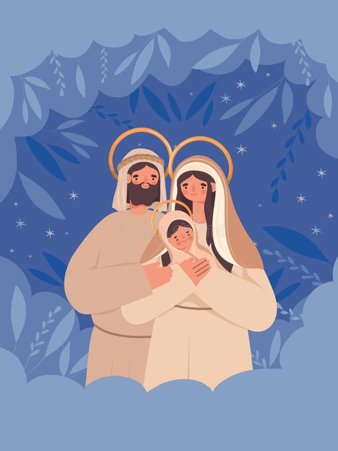 Poster of holy family stock vector. Illustration of father - 233116868