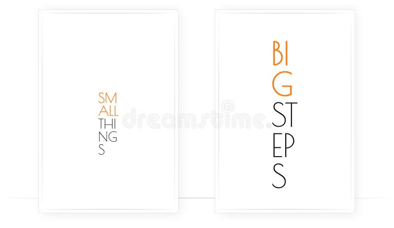 Small Things Big Steps, Vector Stock Vector - Illustration of design ...