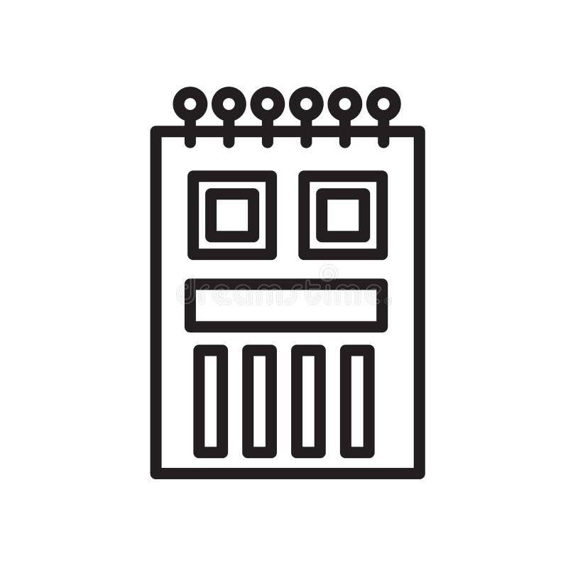 Poster Icon Vector Sign and Symbol Isolated on White Background Stock ...