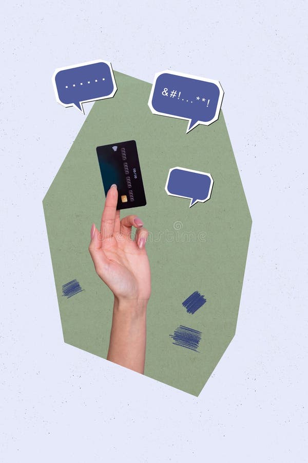 Poster Image Collage of Human Hand Hold Object with Text Box on Grey ...