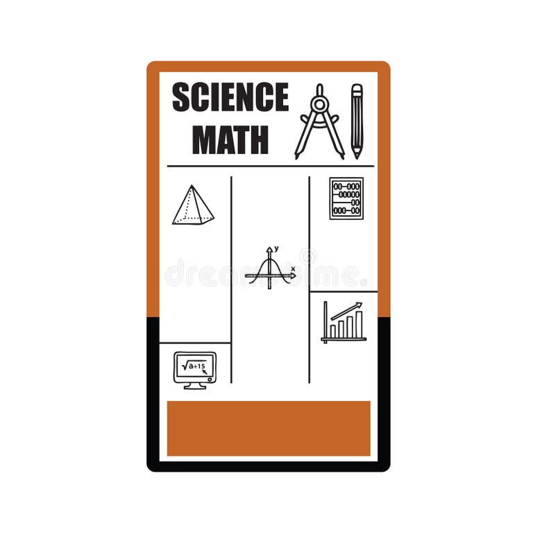 Poster Infographics for Science Math Stock Vector - Illustration of ...