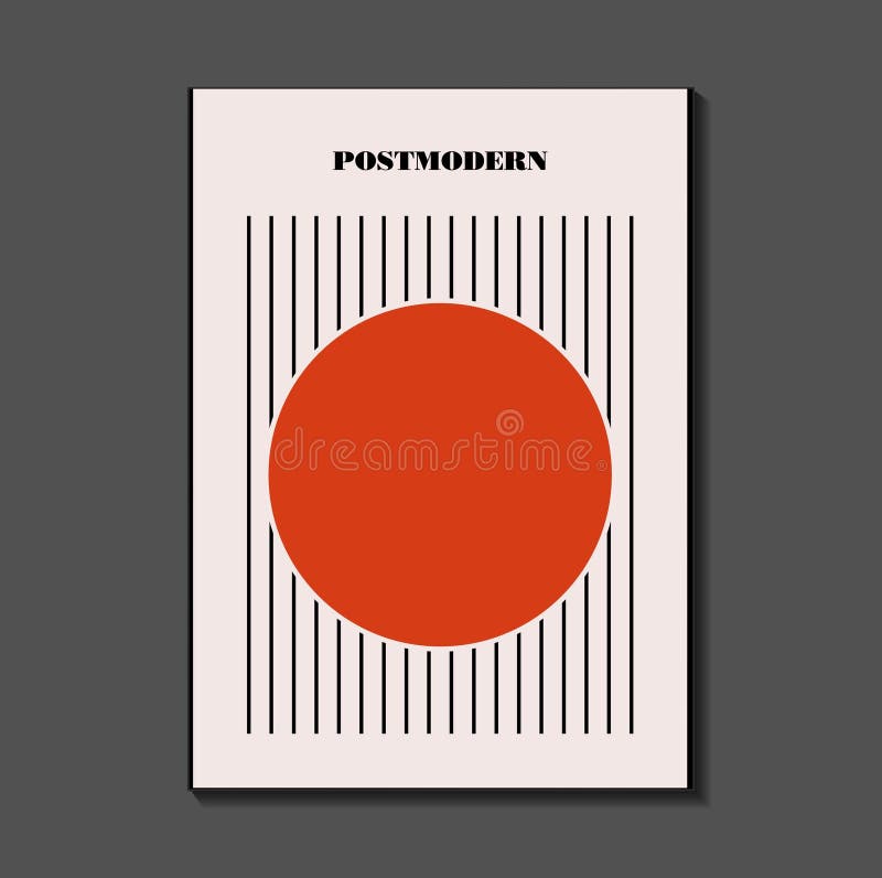 Poster Inspired Postmodern of Vector Abstract Dynamic Symbols with Bold ...