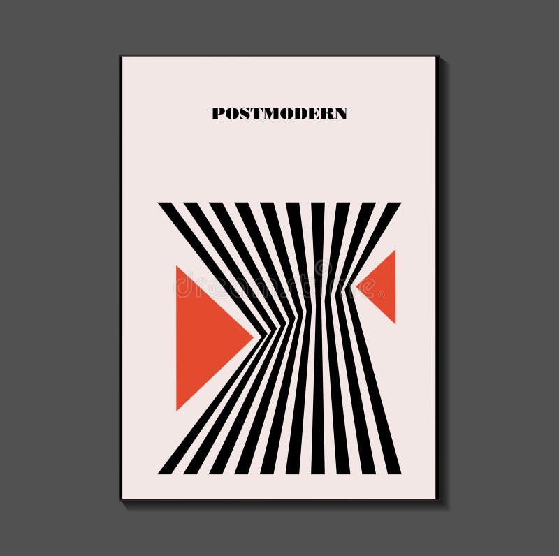 Poster Inspired Postmodern of Vector Abstract Dynamic Symbols with Bold ...