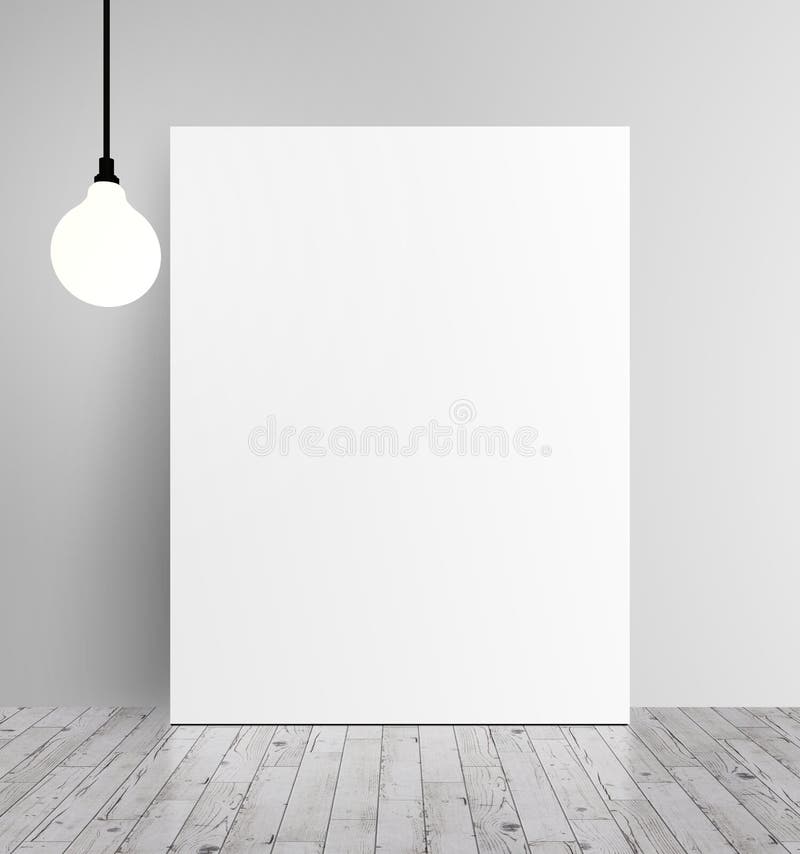 Lamp and poster stock image. Image of construction, poster - 27392531