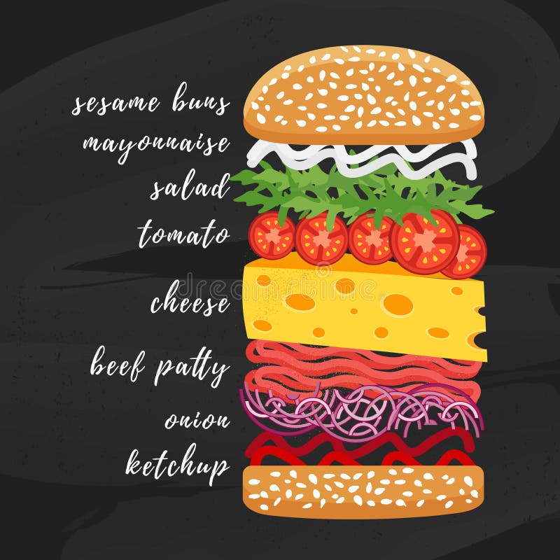 Burger Font Stock Illustrations – 2,730 Burger Font Stock Illustrations ...