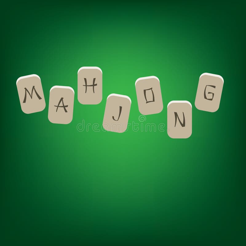 Poster Mahjong stock vector. Illustration of game, vector - 322437847