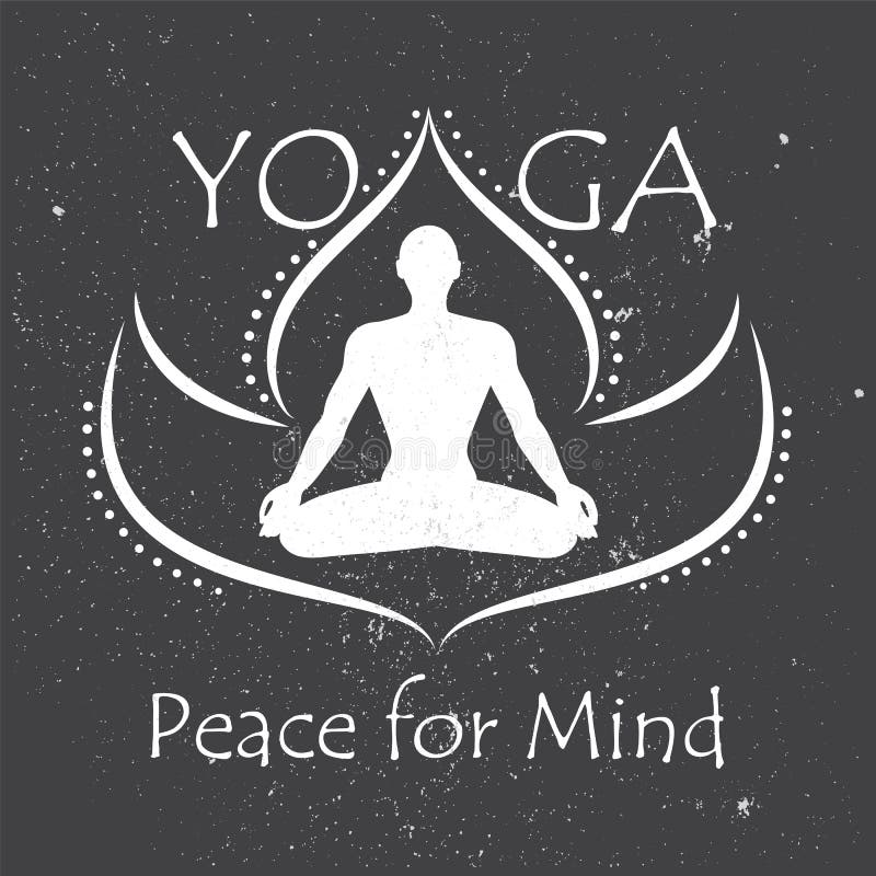 Poster for Meditation Class Stock Vector - Illustration of emblem ...