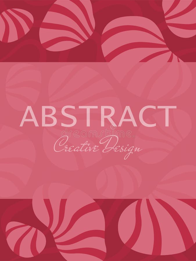 Poster Mockup with Abstract Pattern in Pink, Flyer Template, Notebook ...