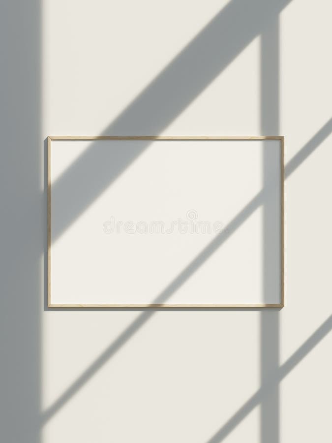 Poster Mockup Clean, Modern, Minimal Frame Stock Illustration ...