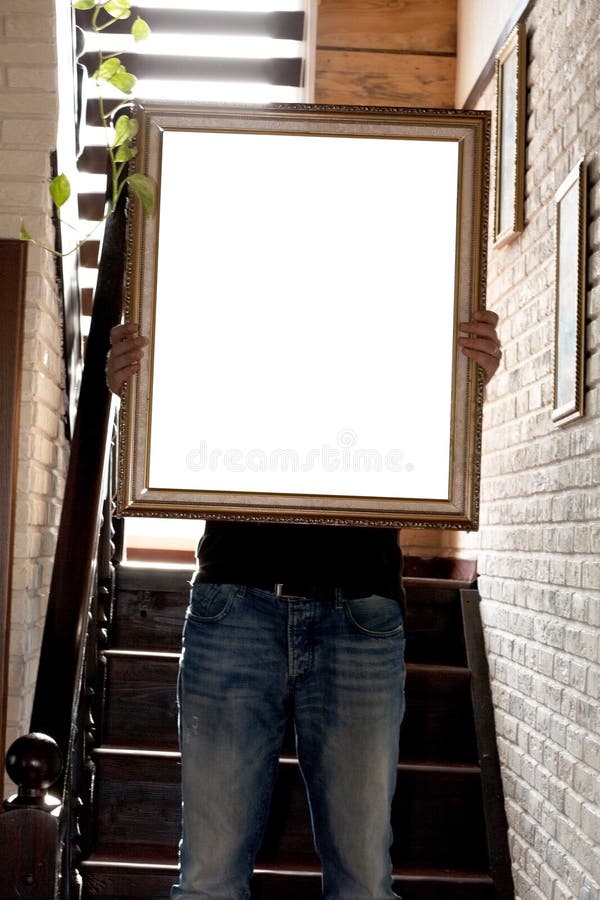 Poster Mockup with Place for Your Design. Stock Photo - Image of ...