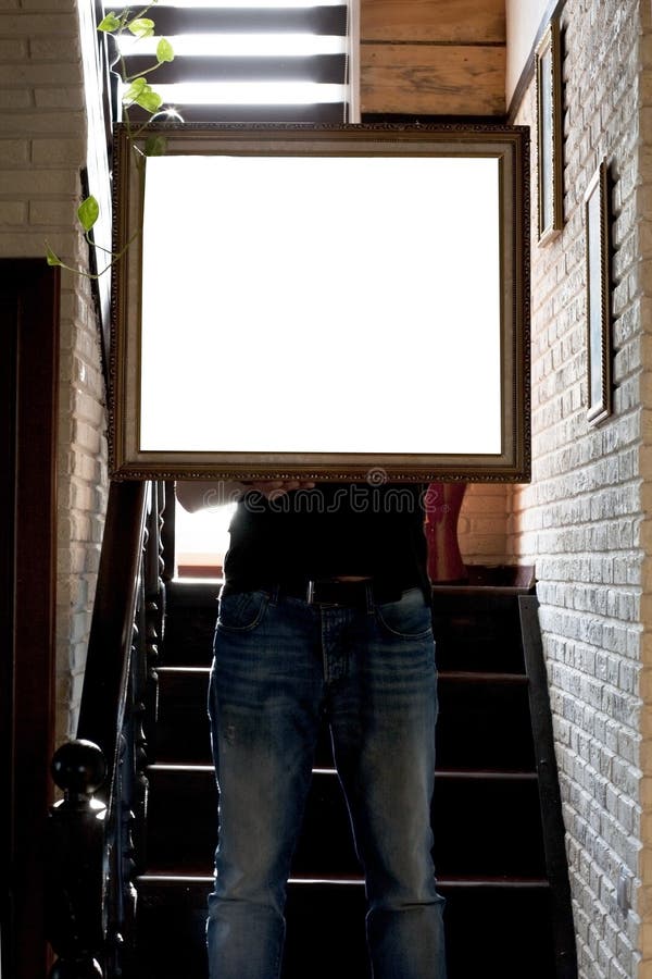 Poster Mockup with Place for Your Design. Stock Image - Image of card ...