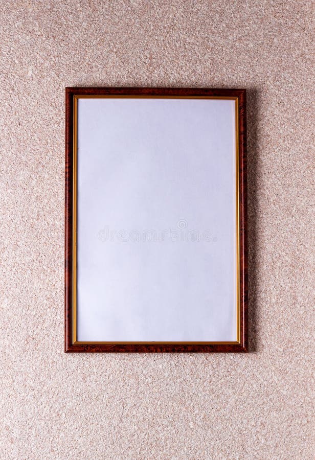 Poster Mockup with Rectangular Frame Hanging on the Wall in Room Stock ...