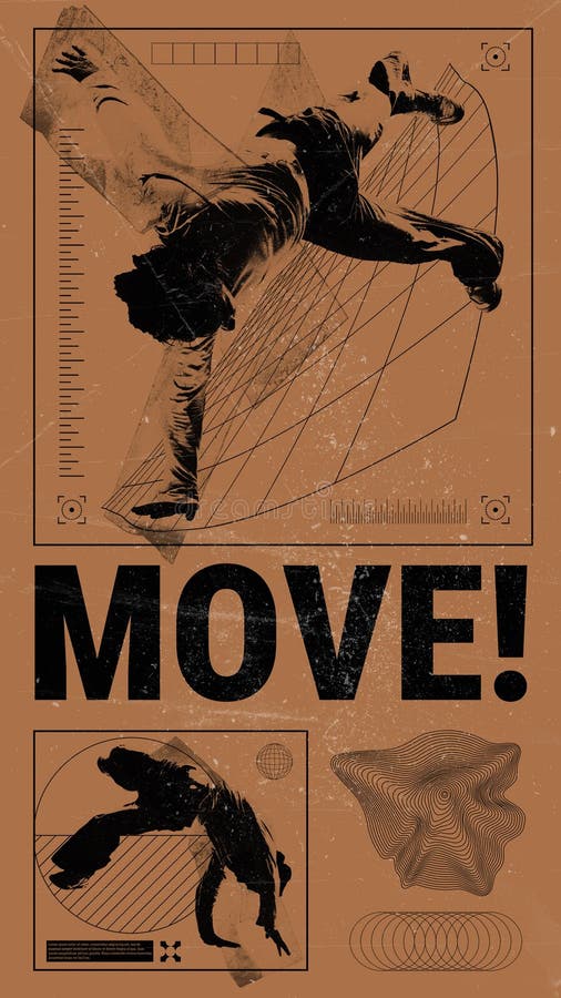 Poster. Modern Composite Artwork Stock Image - Image of background ...