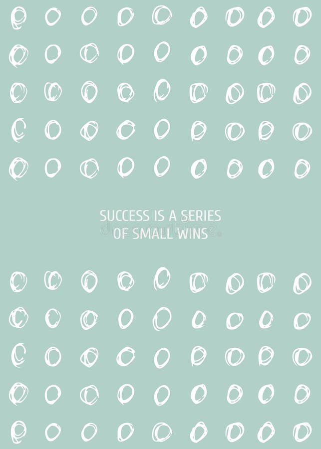 Poster with Modern Minimalistic Design and Motivation Phrase. Vector ...