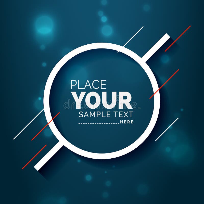 Poster Modern with Style Frame Circle Elegant Stock Vector ...