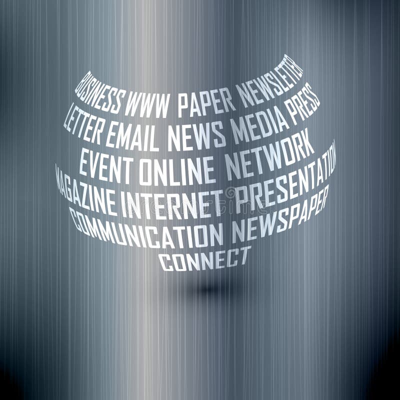 Poster with News stock vector. Illustration of concept - 25238401