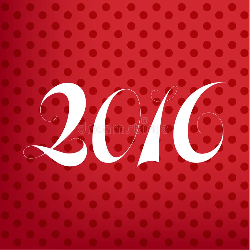 Poster 2016 Numbers on the Background, Vector Graphics Stock Vector ...