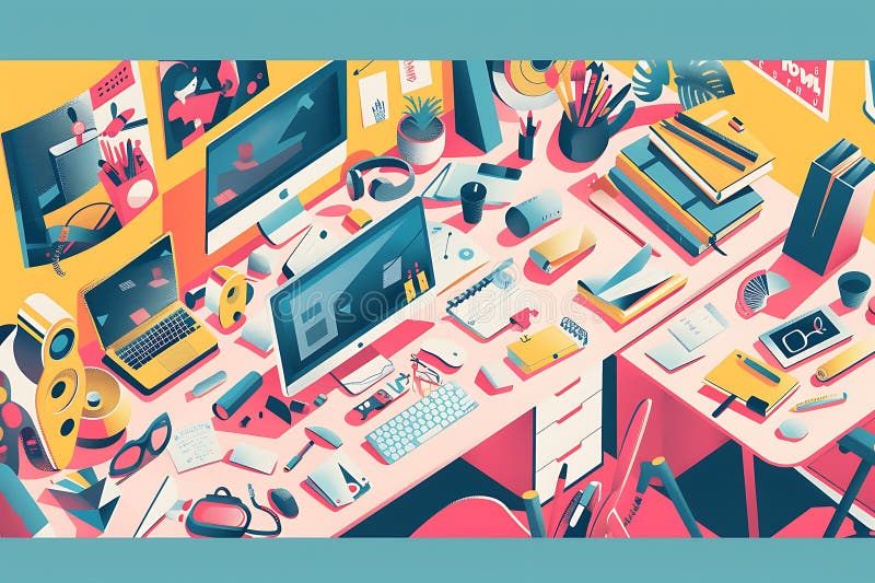 Poster of an Office Team with Creative and Collaborative Design ...