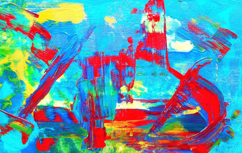 Poster Paint Effect Template for Designing Purpose. Stock Photo - Image ...