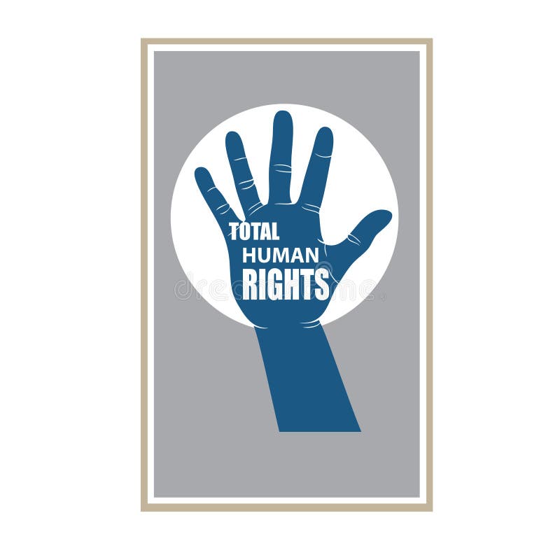 Poster Popularizing Human Rights Stock Vector - Illustration of clipart ...