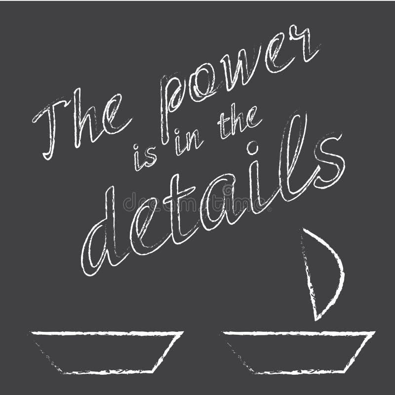 Poster power chalk stock vector. Illustration of motivational - 52728459