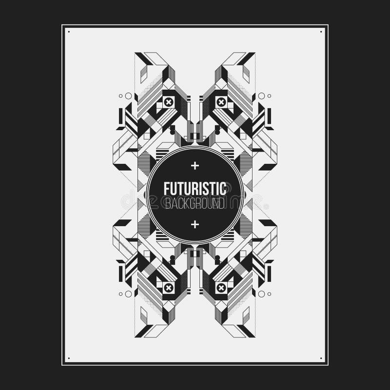 Poster/print Template with Symmetric Abstract Element Stock Vector ...