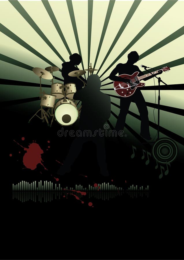 Poster,rock festival band stock vector. Illustration of sing - 8108743