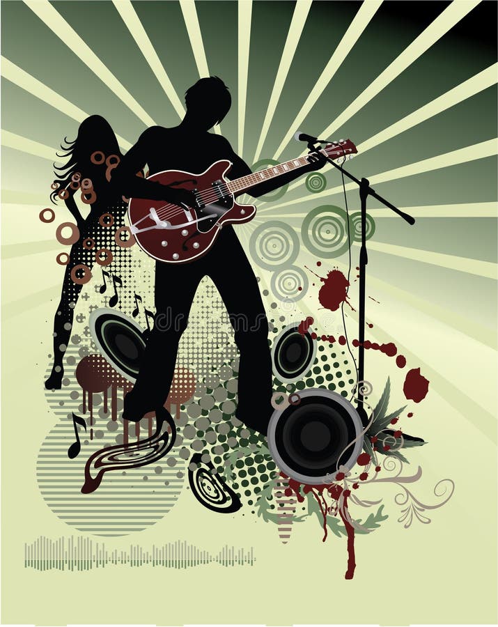 Poster,rock festival band stock vector. Illustration of sing - 8108743