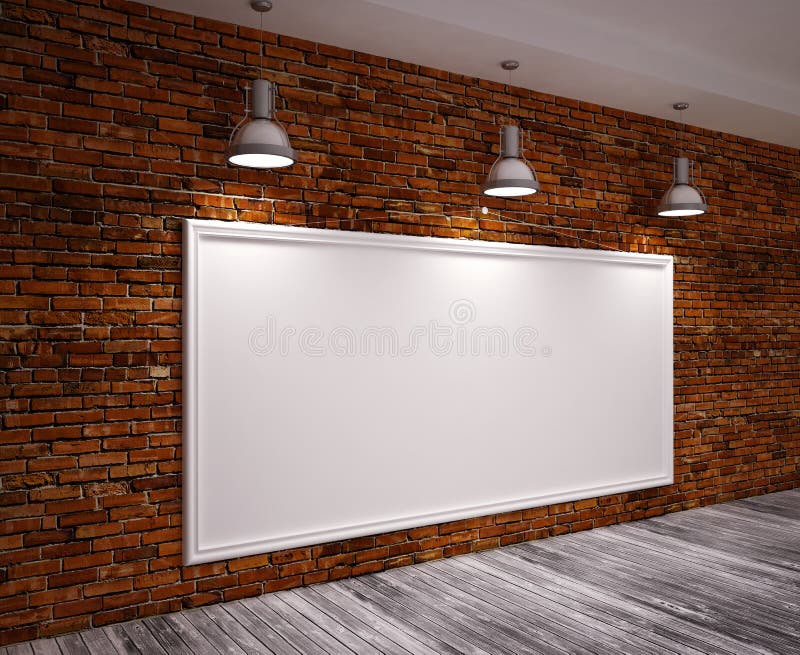 Poster in room stock photo. Image of lamp, construction - 34196694