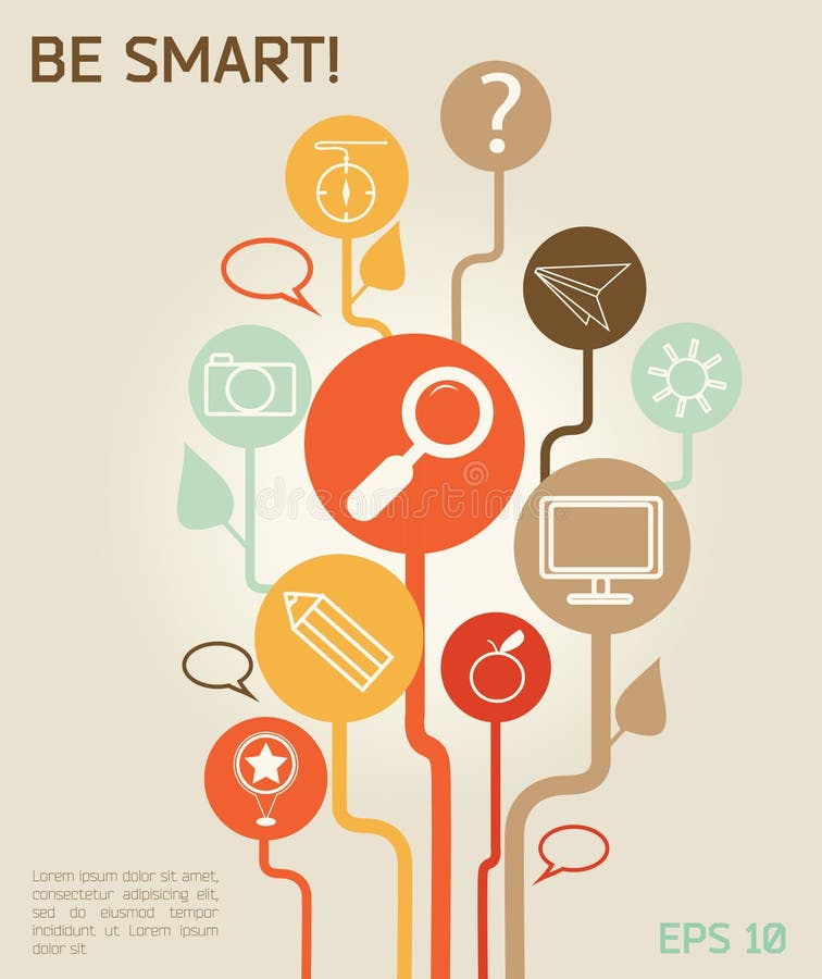 Poster with Science Icons in Hand Drawn Cartoon Style Stock Vector ...