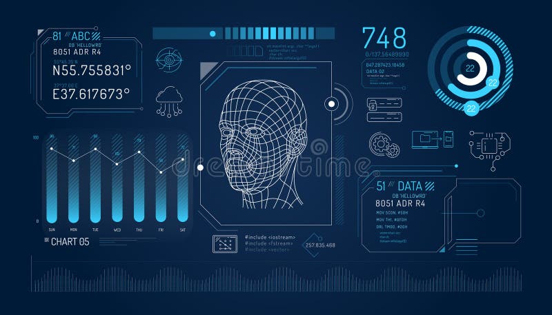Set of Infographic Elements about Data Protection. Stock Vector ...