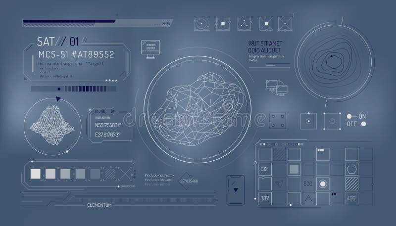 Set of Infographic Elements about the Study of Rocks. Stock Vector ...
